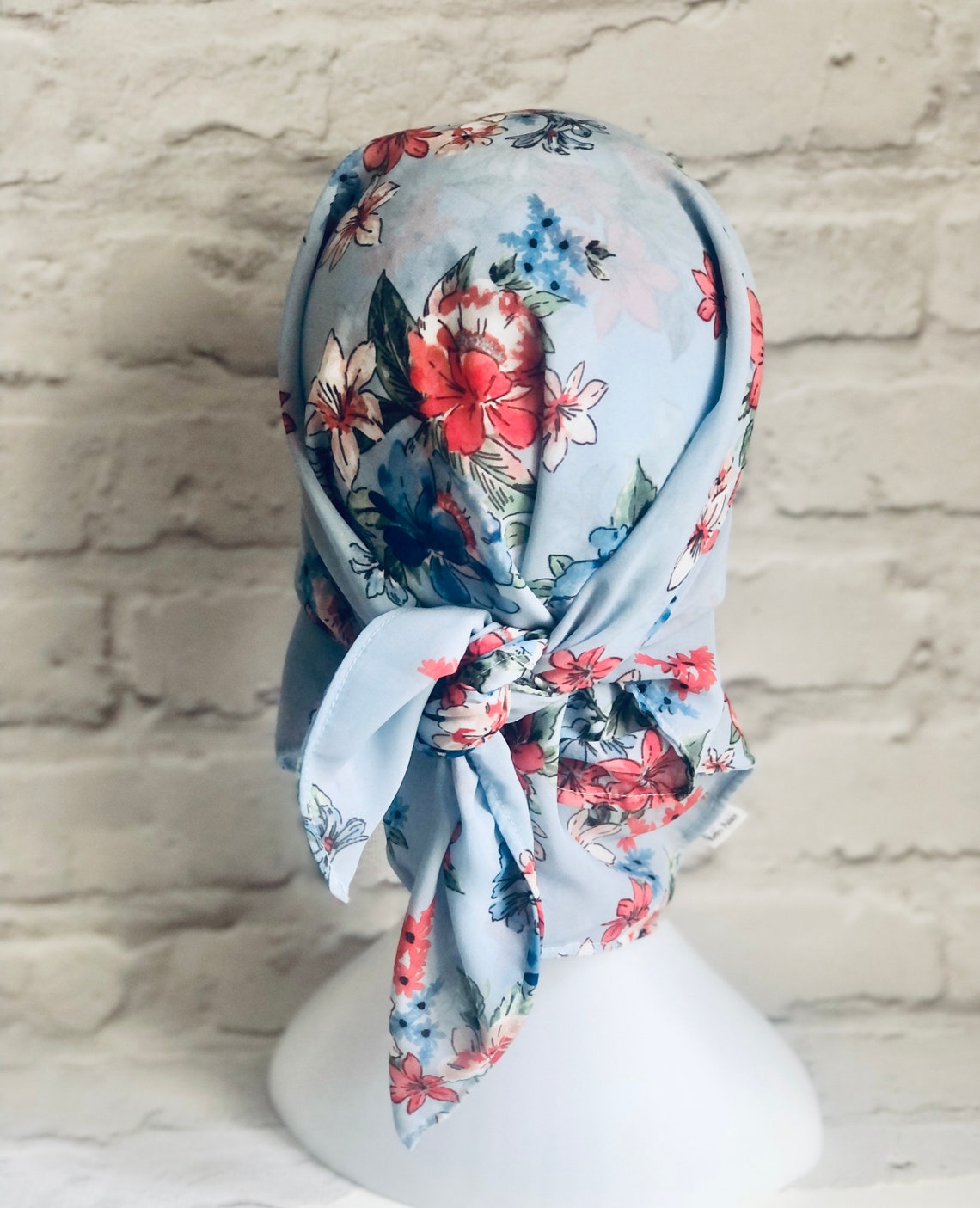 Retro Headscarf Floral Bandana Hair Wrap 1950s Fashion | Etsy