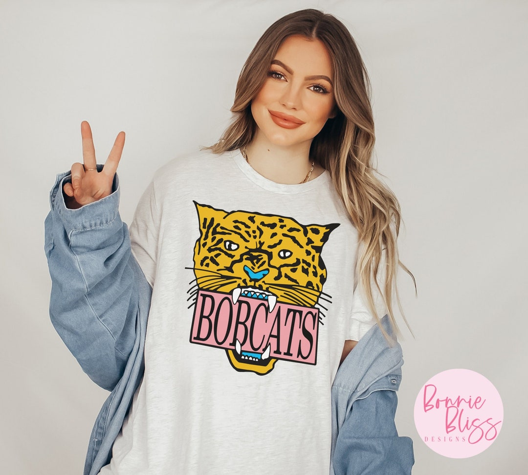 Designer Inspired Bobcat Shirt, Bobcat Fan Shirt, Bobcat Mascot Shirt, Bobcat Spirit Shirt ...