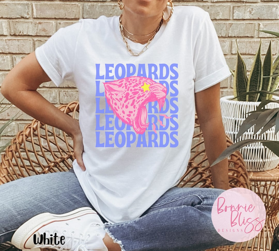 Leopard Shirt, Pink Leopard Shirt, Leopard Spirit Shirt, Go Leopards ...