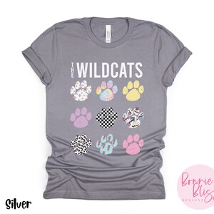 Wildcat Spirit Shirt, Wildcat School Mascot Shirt, Distressed Wildcat ...