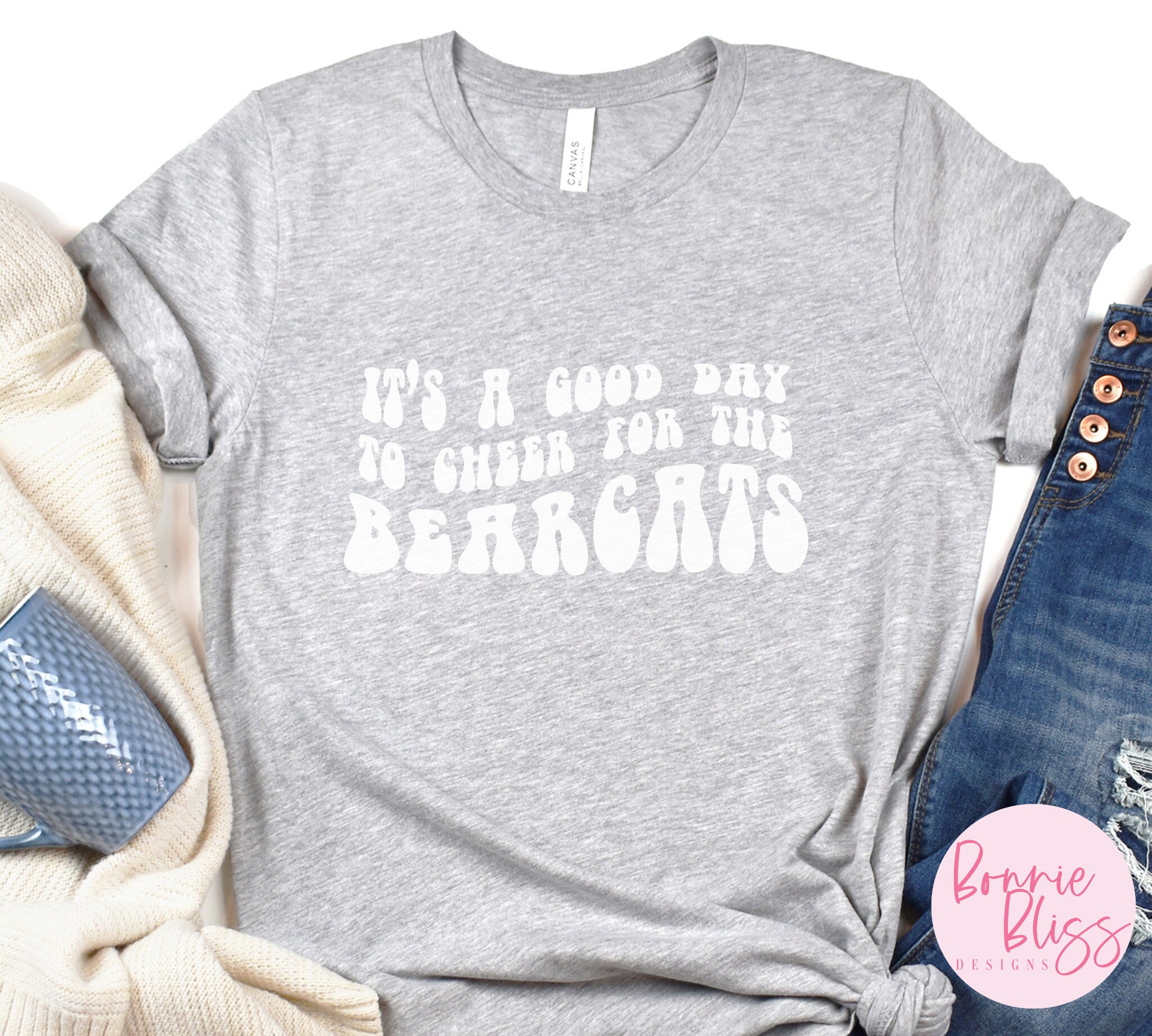 Bearcat Spirit Shirt, Bearcat School Shirt, Bearcat Pride, Retro School ...