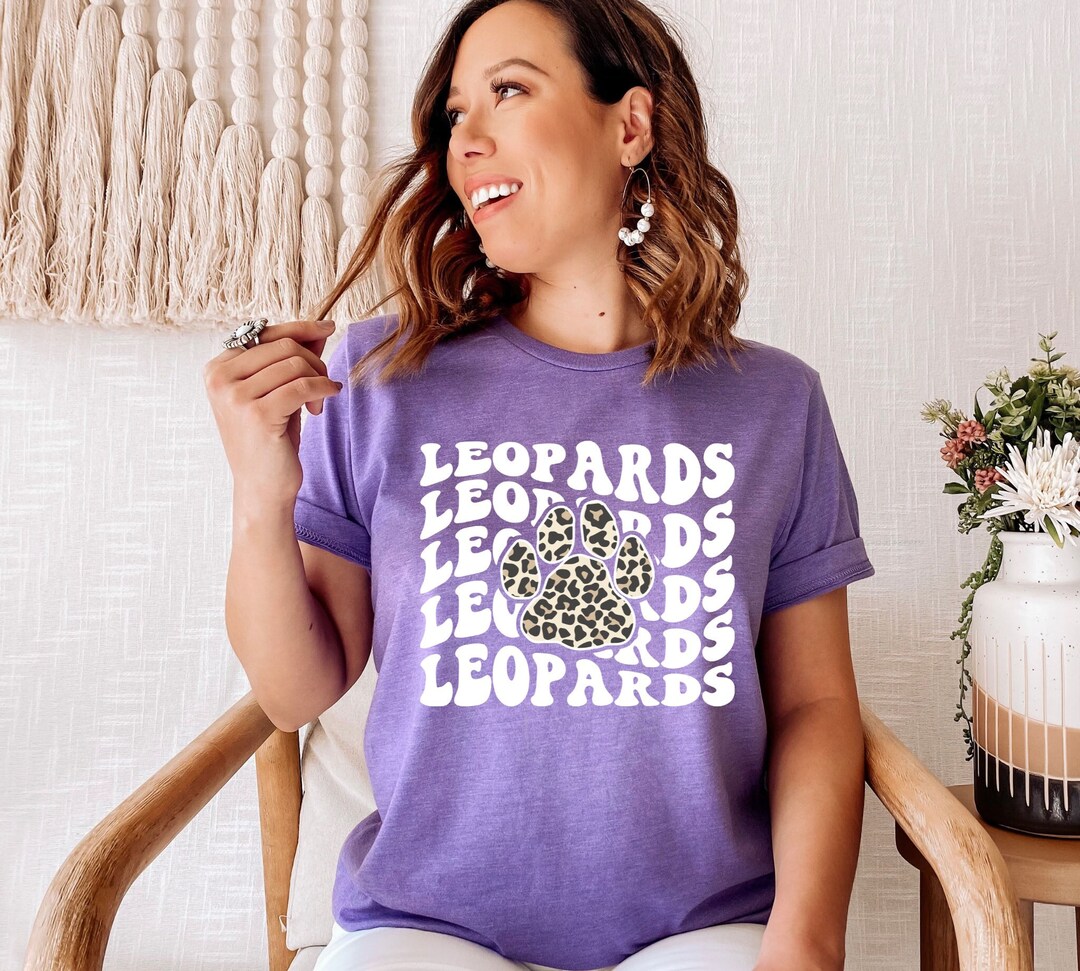 Leopard Spirit Shirt, Leopard School Shirt, Leopard Pride, Retro School ...