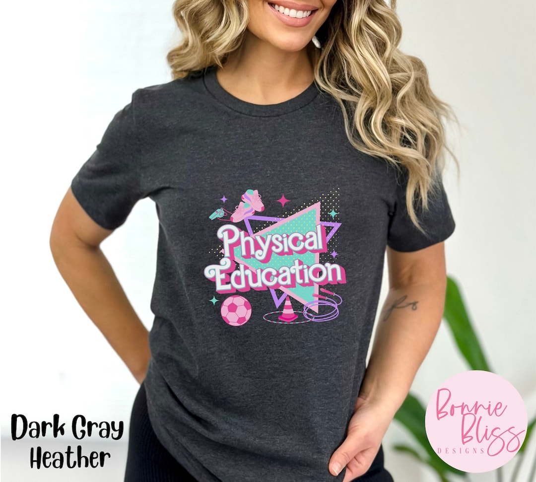 Physical Education Shirt, PE Coach Shirt, Colorful PE Teacher Shirt ...