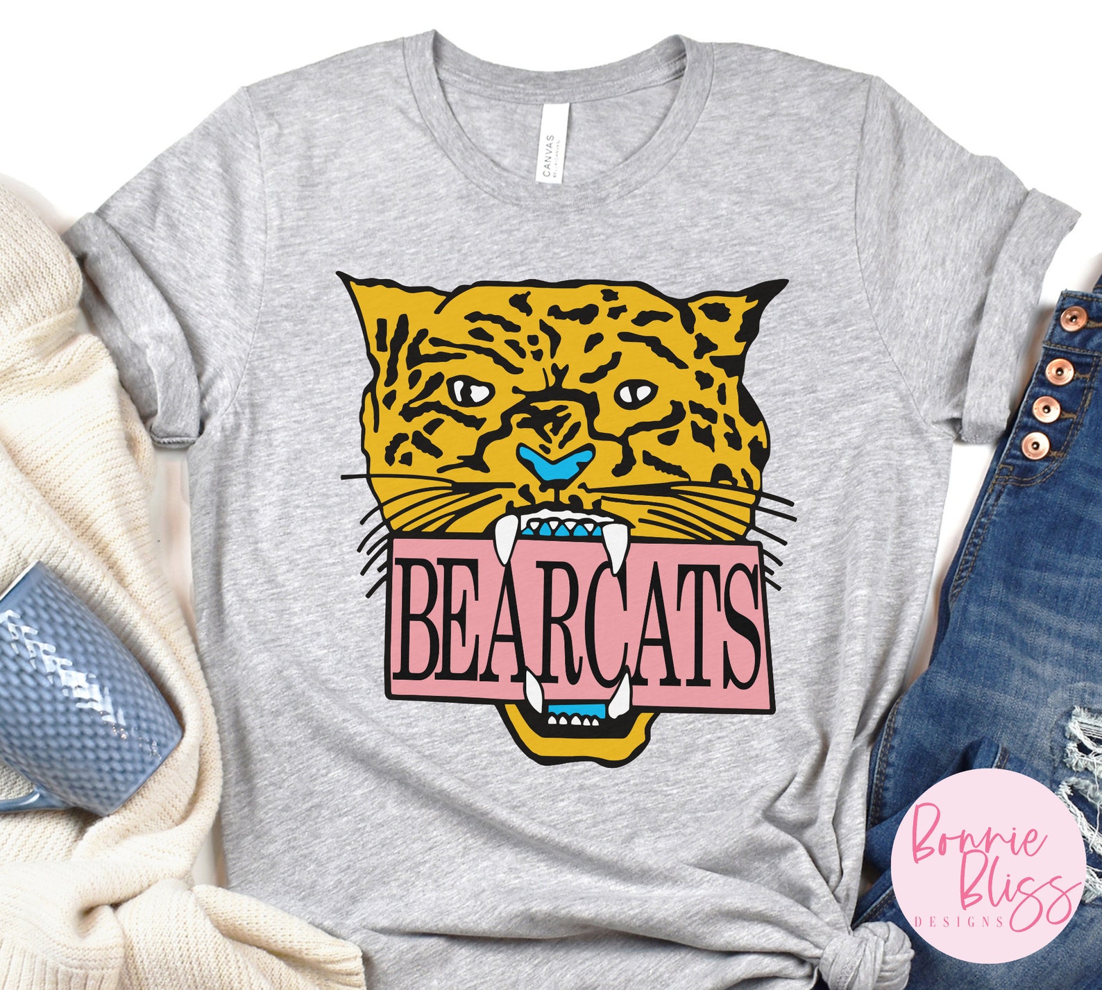 Designer Inspired Bearcat Shirt Bearcat Fan Shirt Bearcat - Etsy