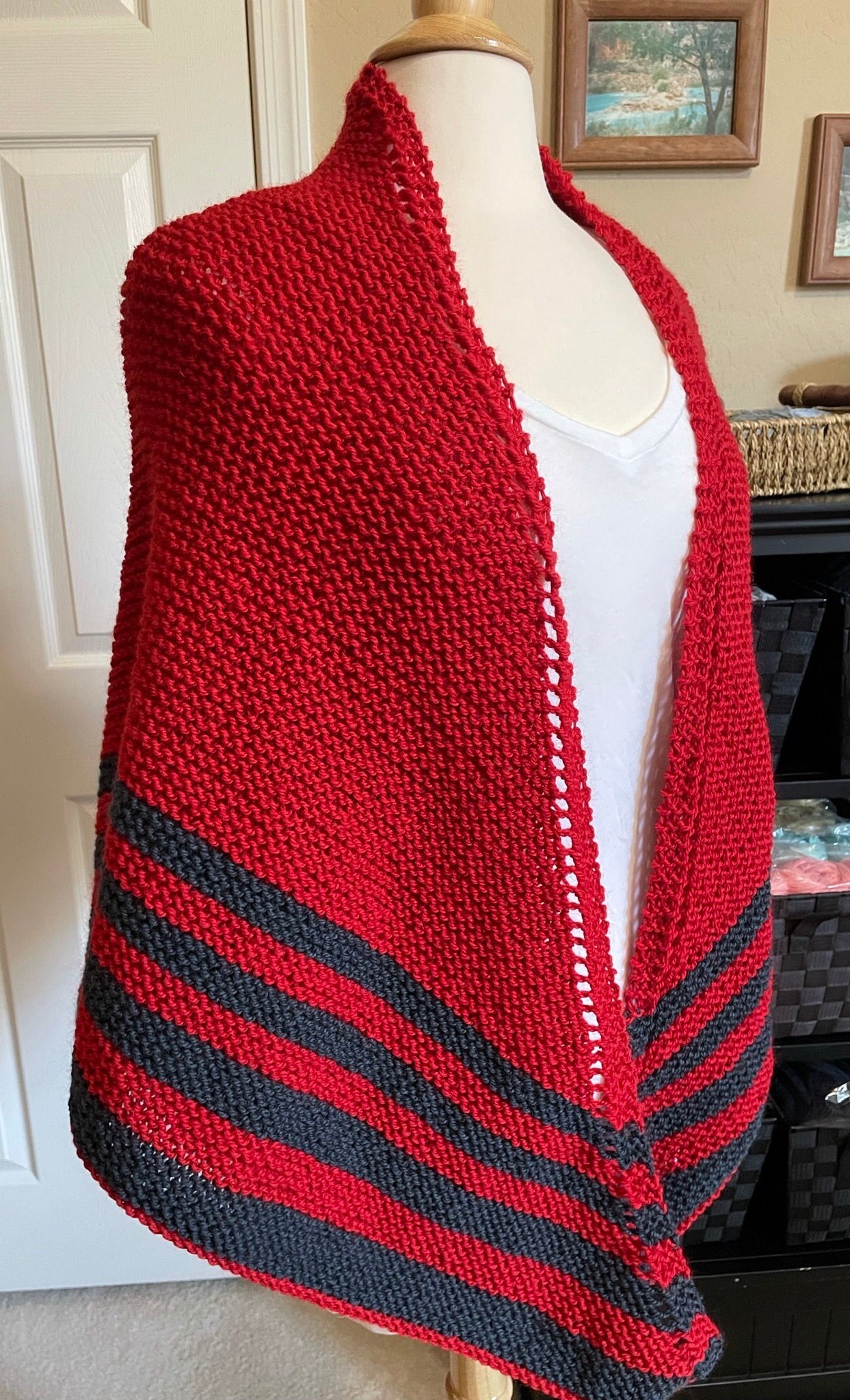 Hand Knitted Outlander Shawl, Claire Shawl, Knitted Outlander Inspired ...