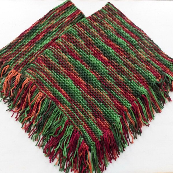 Hand Knit Poncho - Etsy