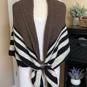 Hand Knitted Shawl, Outlander Shawl, Claire Shawl, Knitted Outlander ...