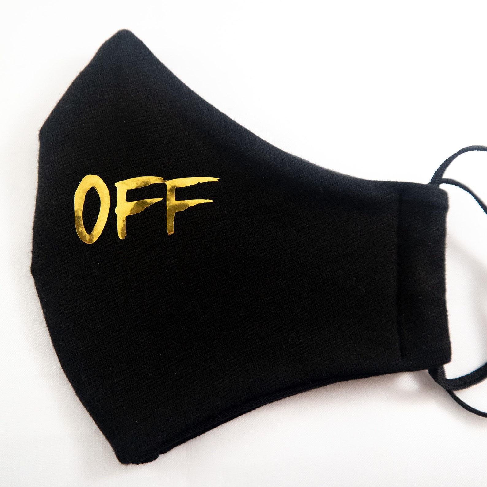 F off Face Mask Mirror Silver Print Black Cotton Facemask | Etsy