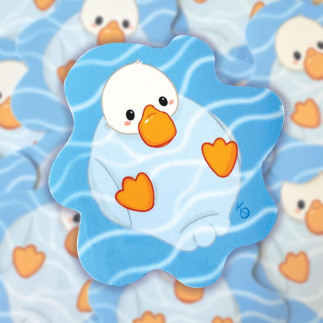 Goose Float Sticker - Adorable Vinyl Decal - Etsy