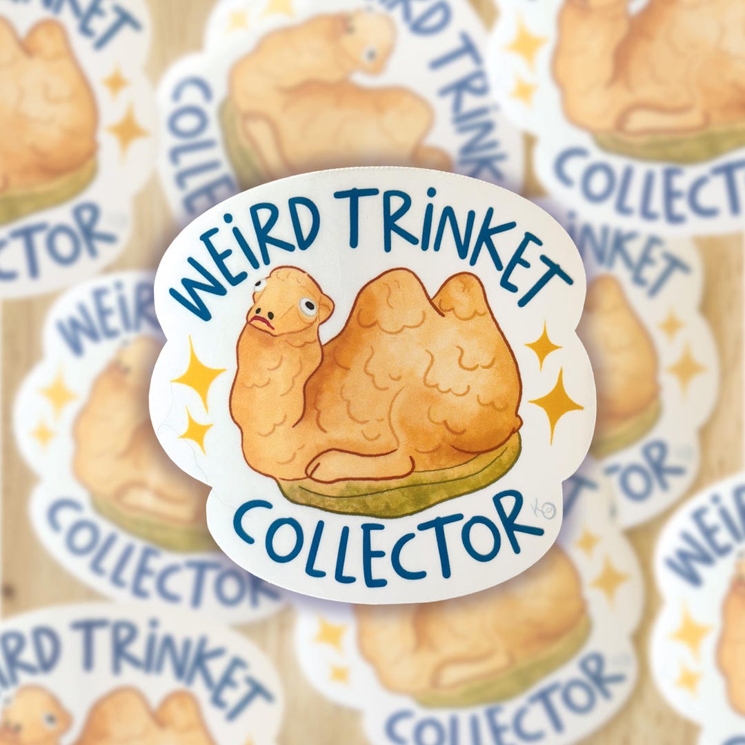 Weird Trinket Collector Sticker - Waterproof Vinyl Sticker - Etsy