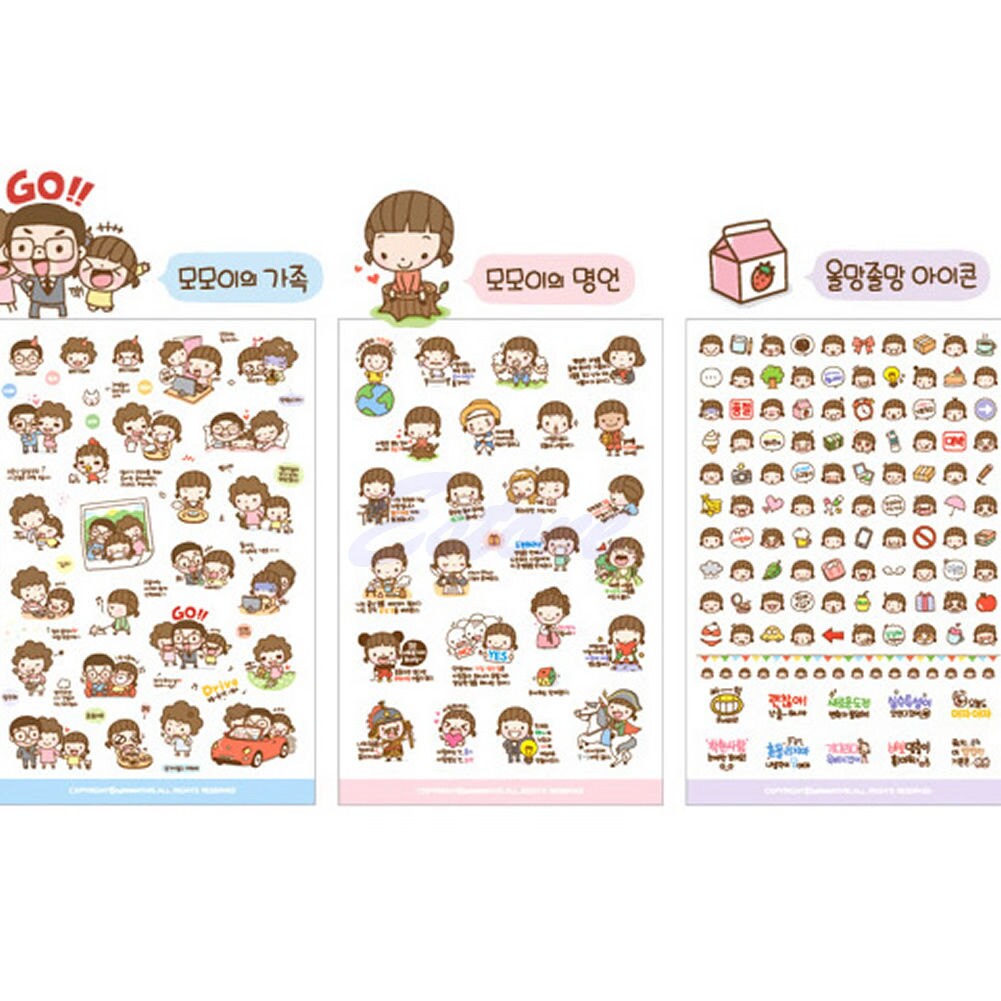 Momoi Ver. 2 Stickers 6 Sheets Kawaii Stickers Journal - Etsy