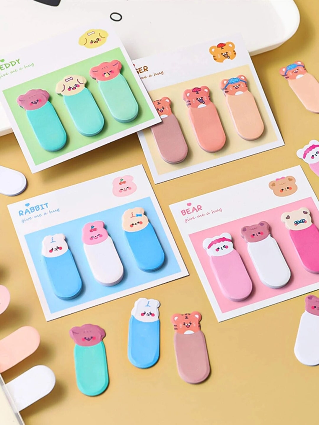 Cute Animal Sticky Notes 60 Total Sheets, Sticky Tabs, Index Dividers ...