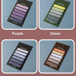 Gradient Sticky Notes 120 Total Tabs Colorful Sticky Tabs - Etsy