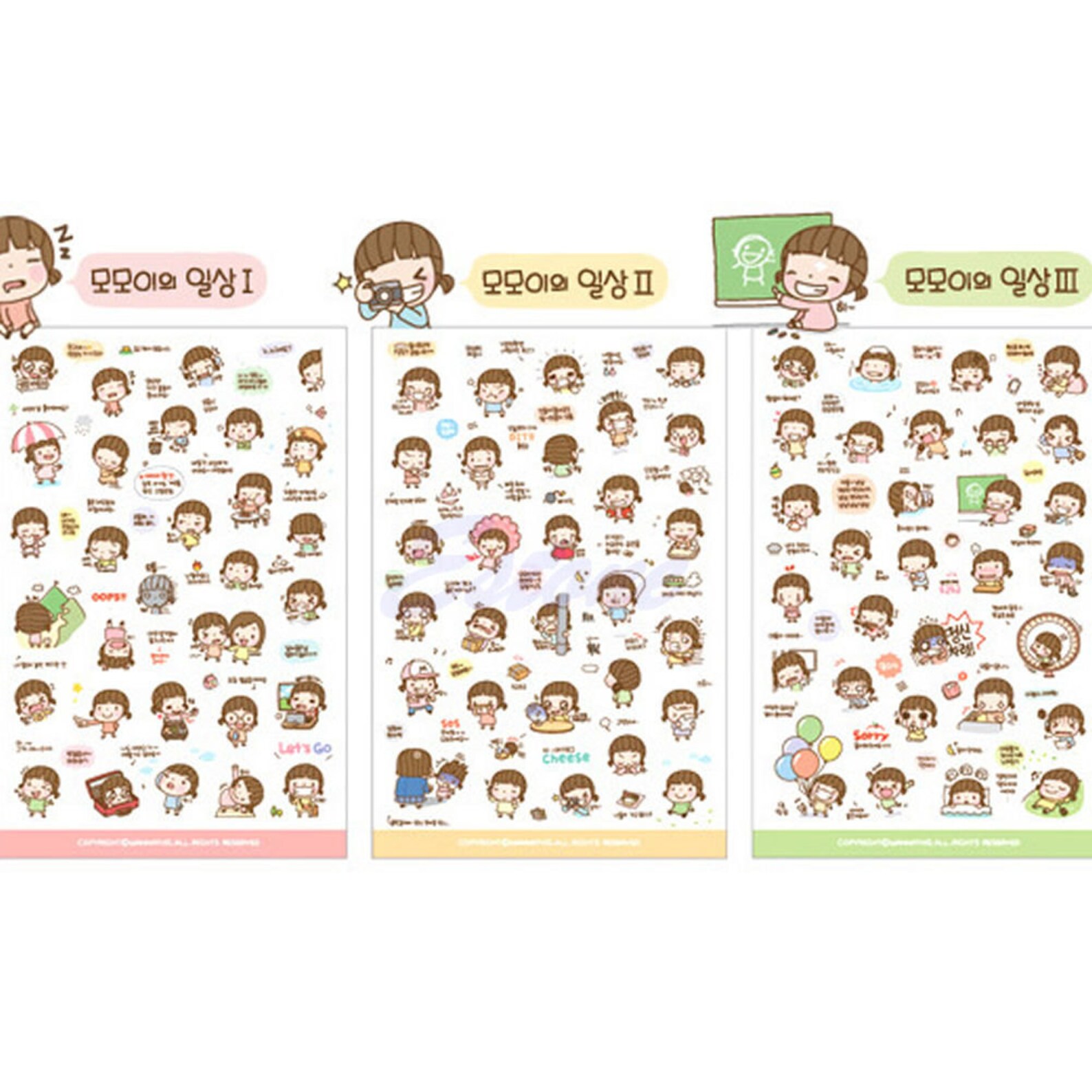 Momoi Ver. 2 Stickers 6 Sheets Kawaii Stickers Journal - Etsy