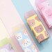 Chibi Animal Erasers Semi Clear Transparent Erasers, Stick Erasers ...