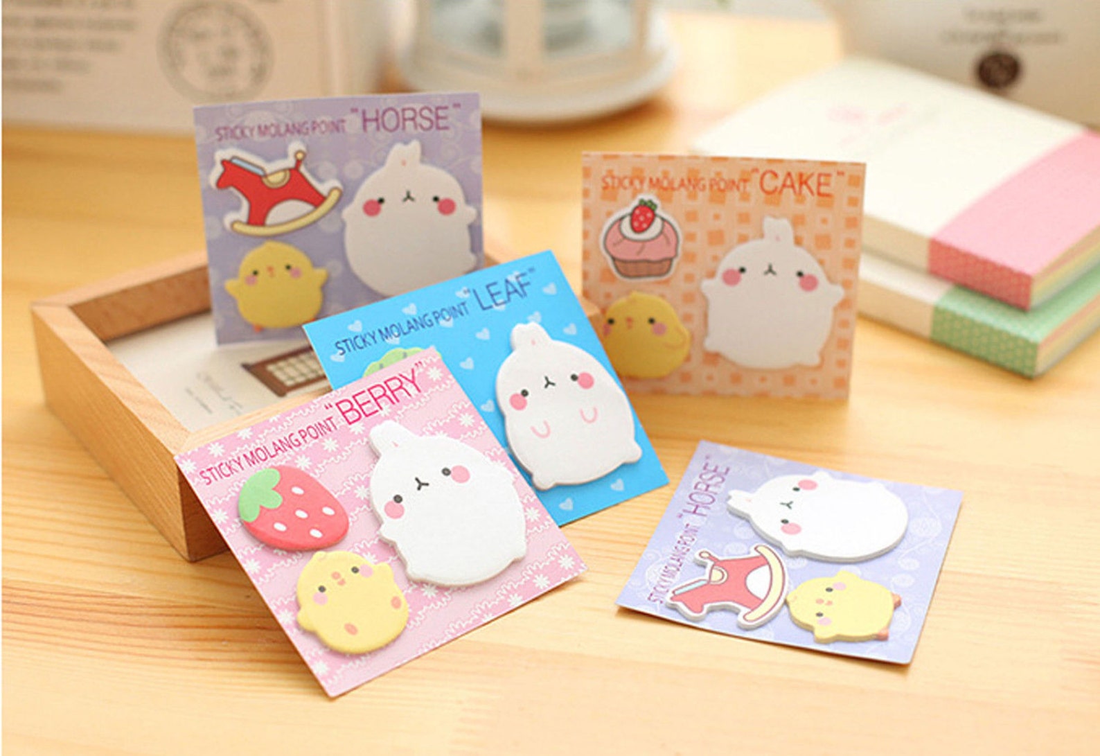 PURPLE Sticky Molang Point Horse / Cute Sticky Notes / Kawaii - Etsy