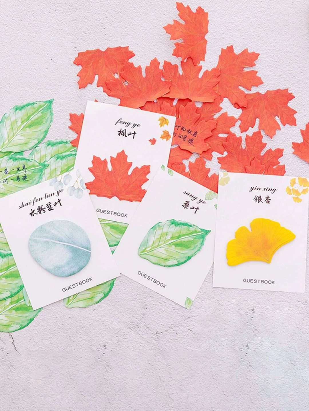 Leaf Sticky Notes 30 Sheets Leaves Sticky Pads Memo Pad - Etsy