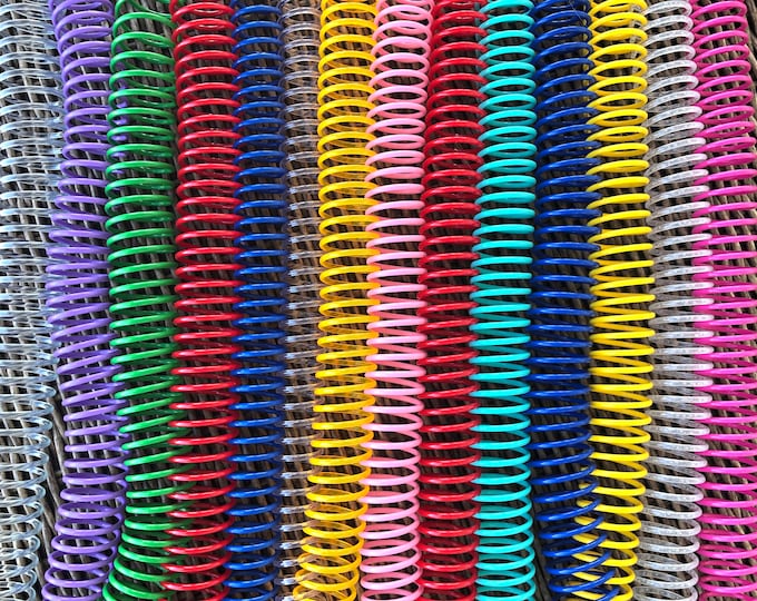 Spiral Coil Binding, 10 Coils Included, Spiral Binding Coil, Notebook ...