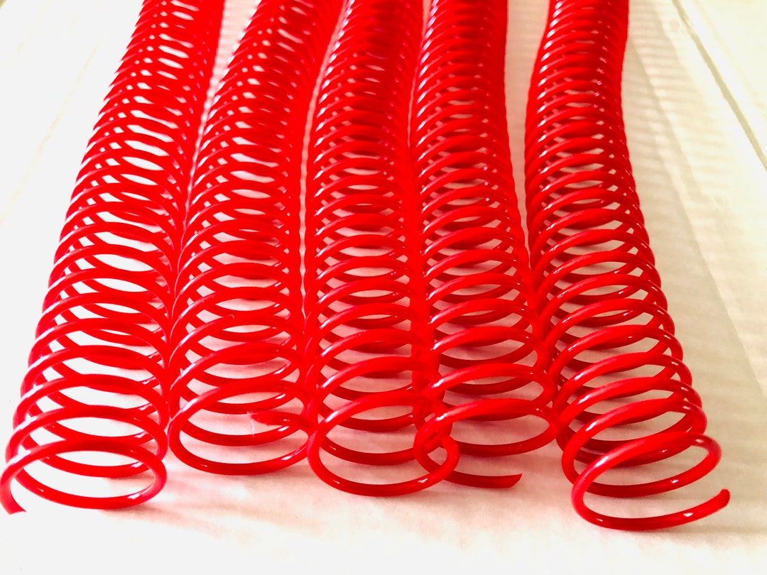 Coil Binding, 22mm Diameter Red, 5 Included, Rocketbook Coil Binding ...