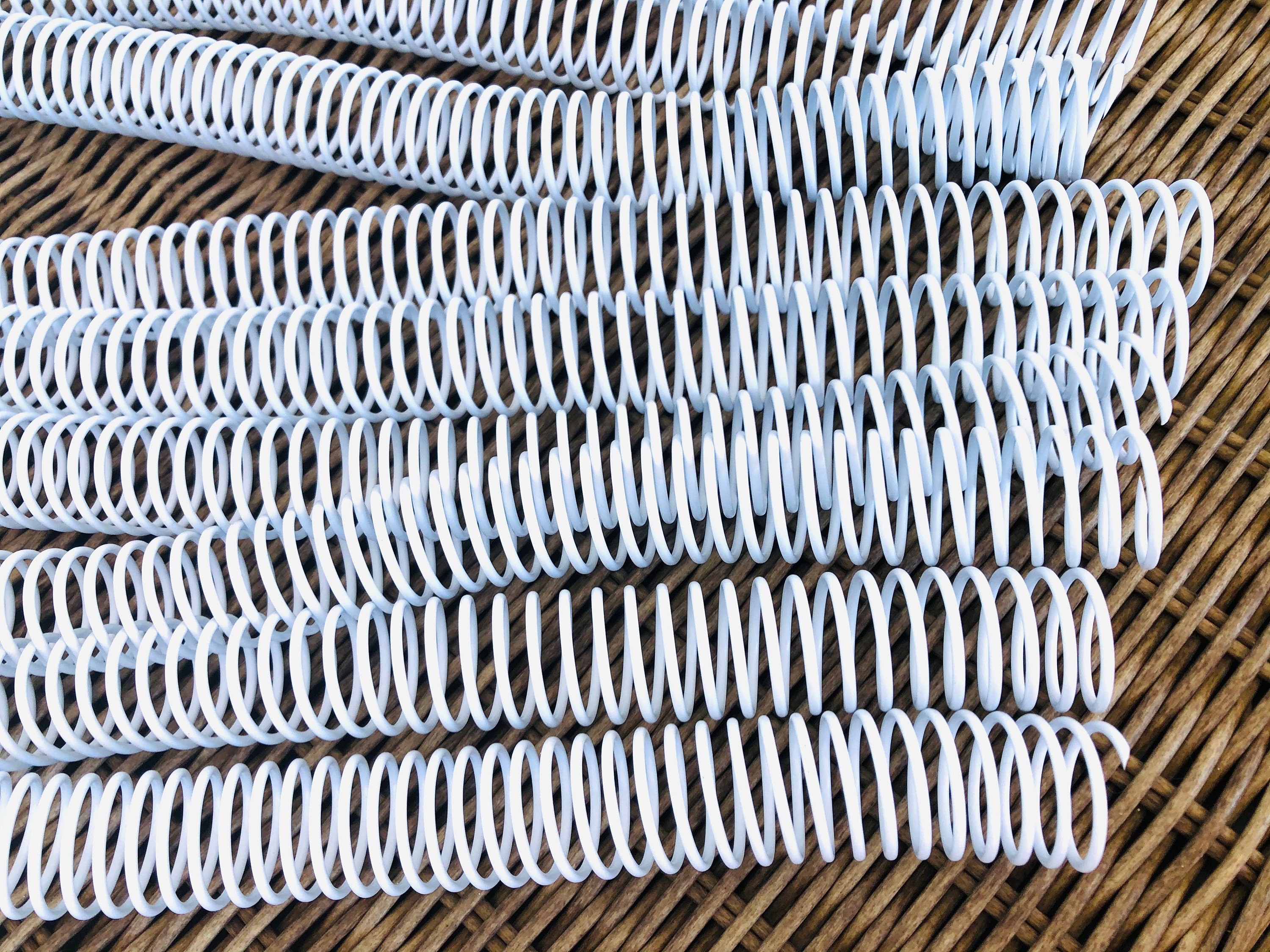 Spiral Coil Binding White Spiral Binding Coil 10 Included - Etsy