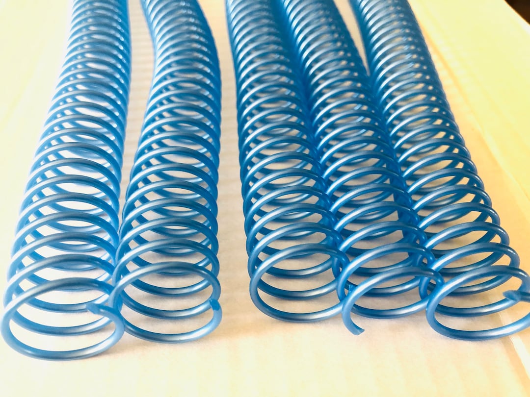 Coil Binding, 20mm Oyster Blue, 5 Coils Included, Spiral Binding Coil ...