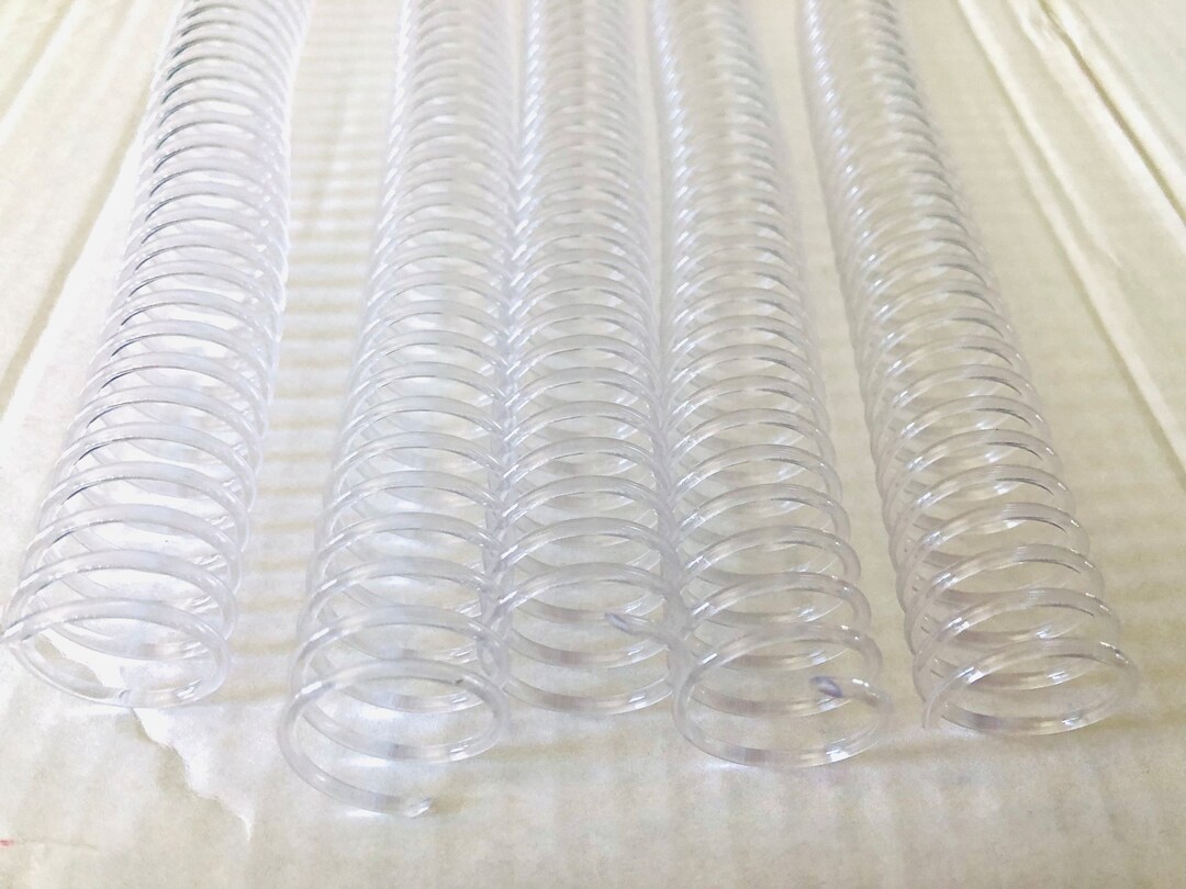 Coil Binding, 20mm Clear Coil, 5 Included, Spiral Binding Coil ...