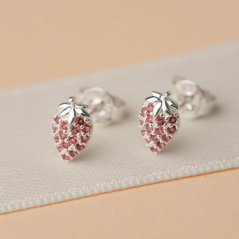 Strawberry Earrings - Etsy