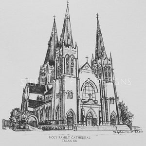 Pen and Ink Prints- Tulsa, Oklahoma Landmarks. - Etsy