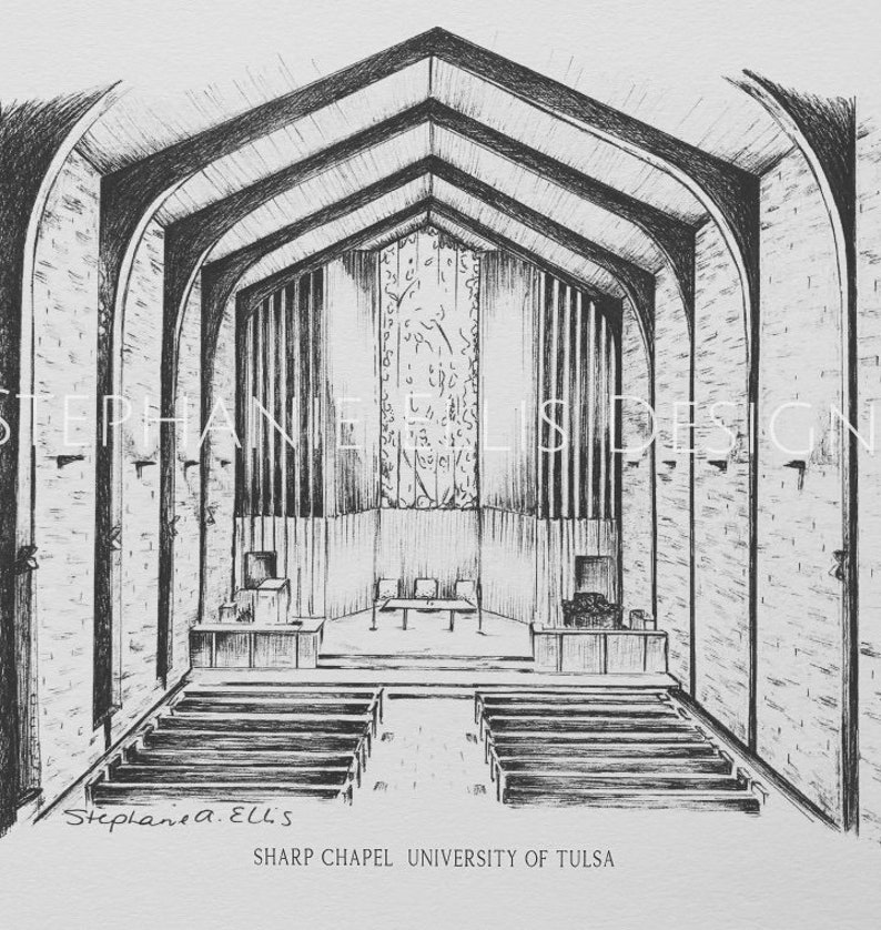 Pen and Ink Prints- Tulsa, Oklahoma Landmarks. - Etsy