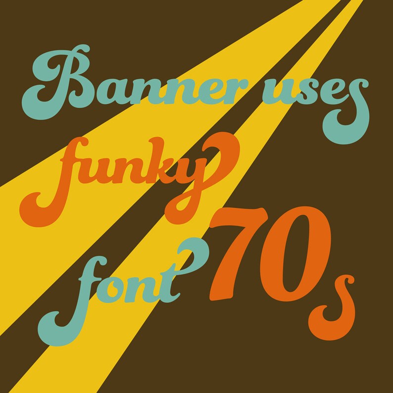 Seventies Party Banner, 1970s Party Decor, 70s Party Decoration, 1970s ...