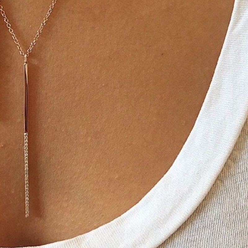 Y Drop Necklace - Etsy