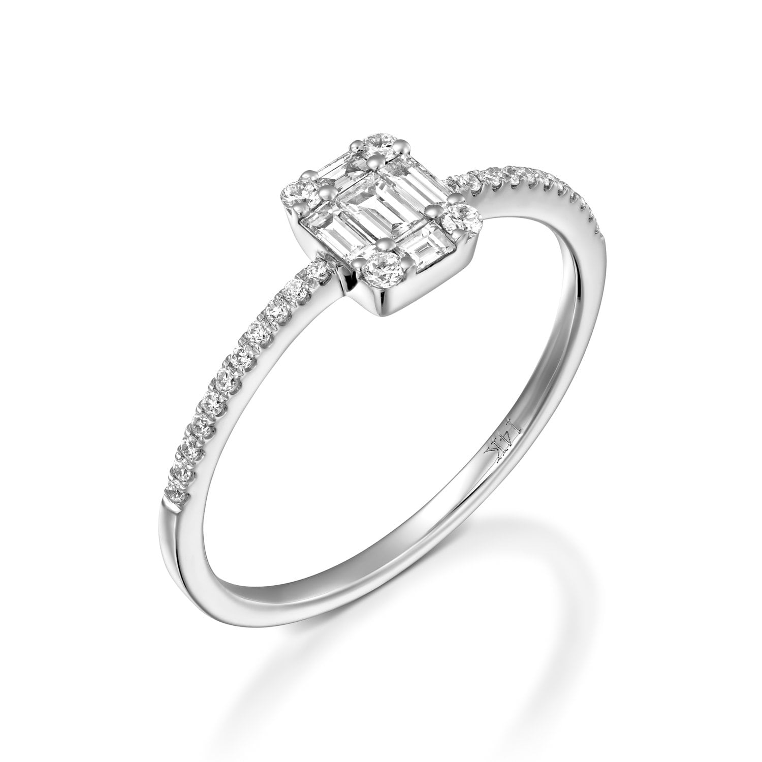 Baguette Diamond Ring Special Engagement Ring Art Deco - Etsy