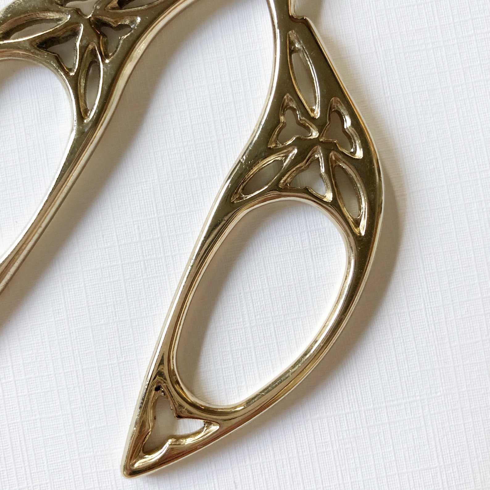 Embroidery Scissors Vintage Gold Art Deco Antique Stationary - Etsy