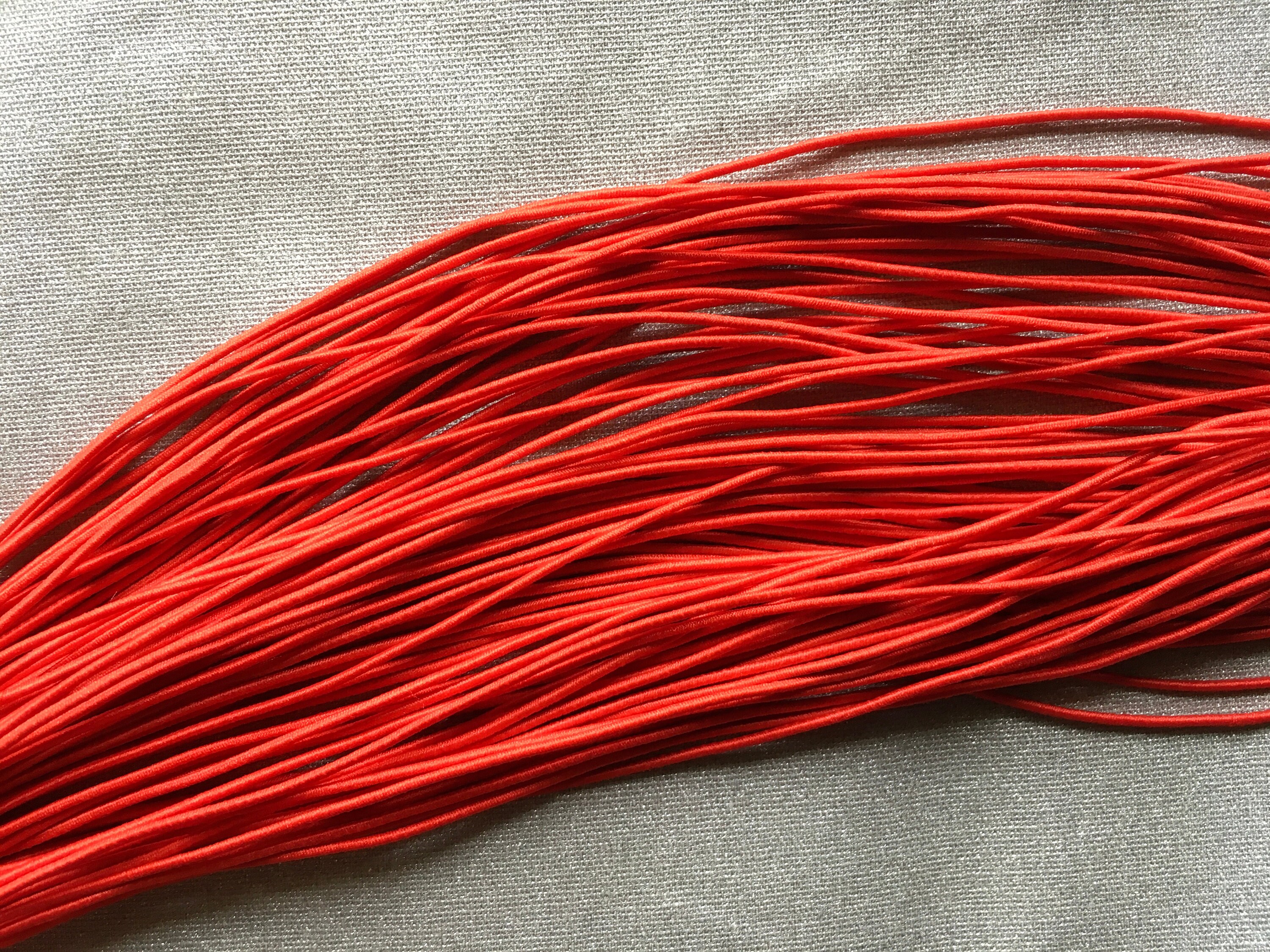 0.8-1mm Nylon Coated Round Elastic Stretch String/cord (red) - Etsy UK