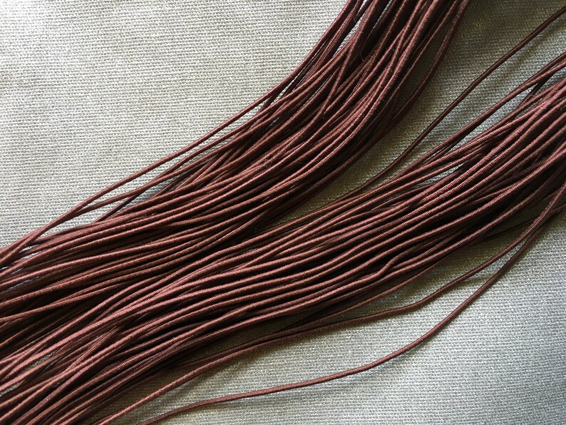 0.8-1mm Nylon Coated Round Elastic Stretch String/cord - Etsy Norway