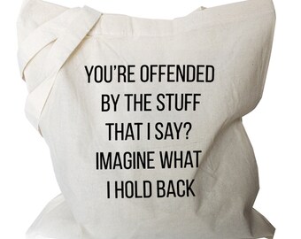 Funny Reusable Bag | Etsy