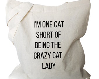 Crazy Cat Lady Bag | Etsy