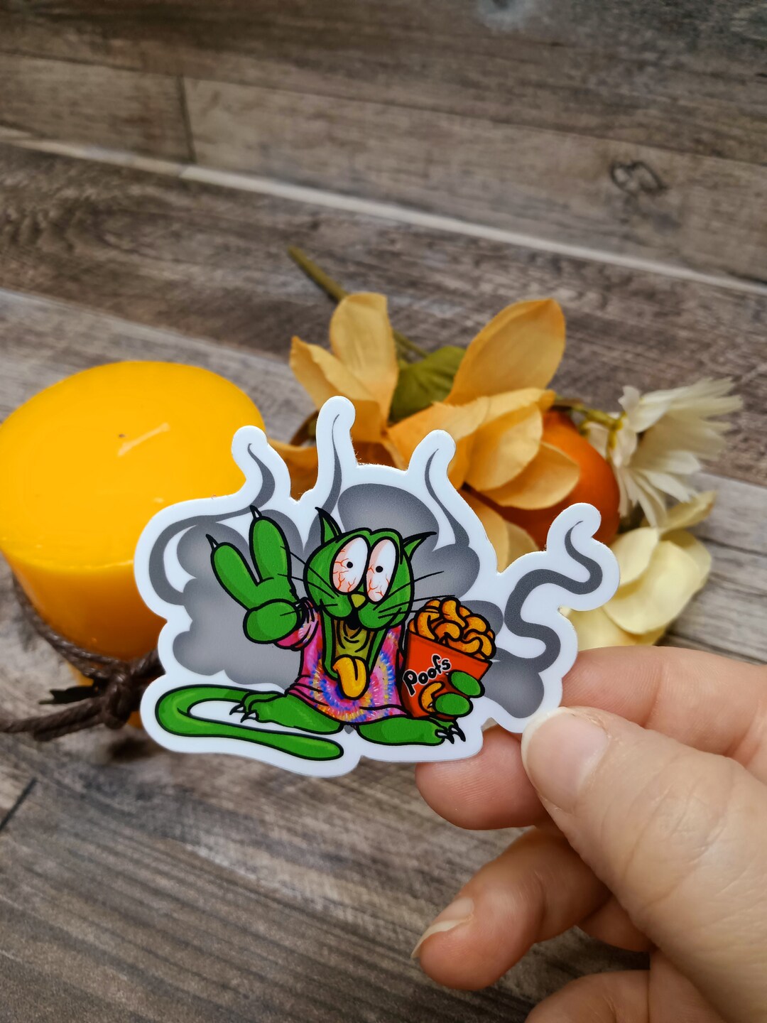 Cat Sticker, Vinyl Stickers, Groovy Cat, Laptop Sticker - Etsy