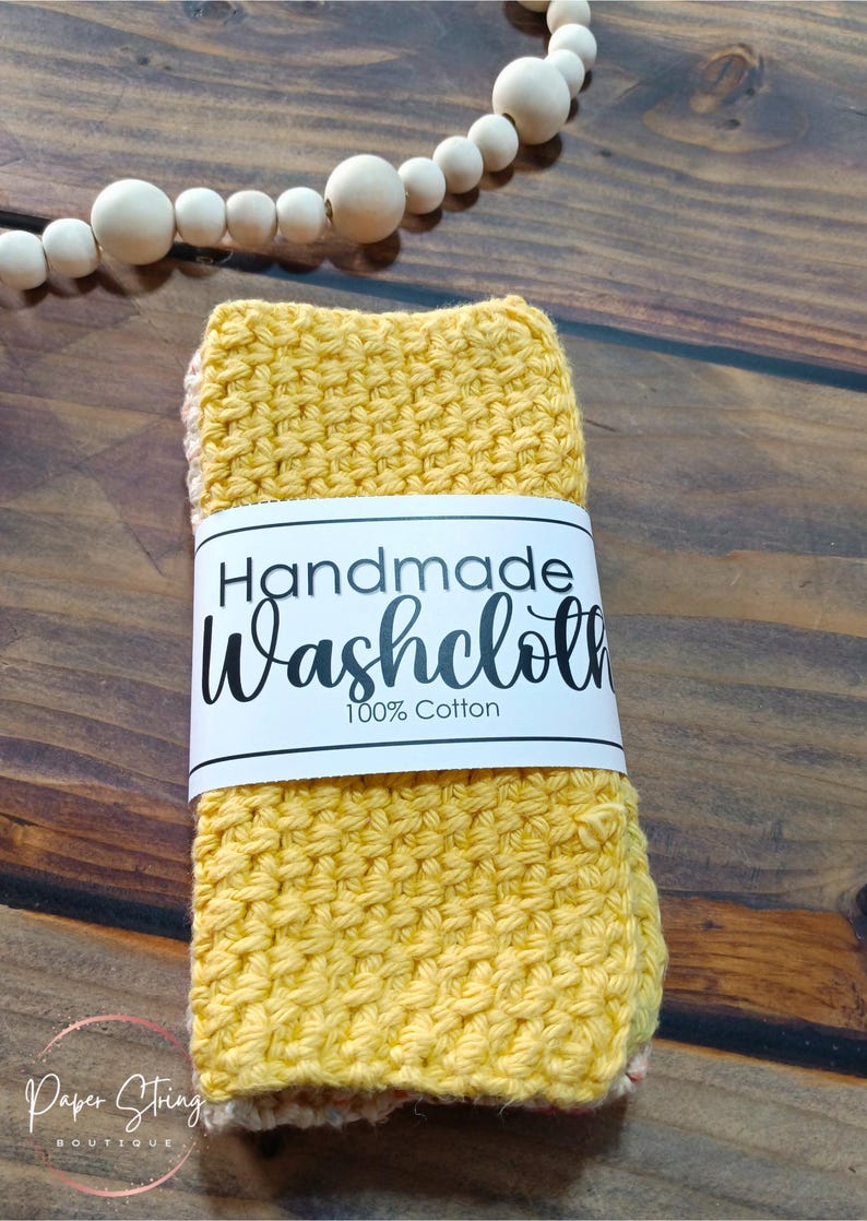 Printable Dishcloth Labels | Wrap Labels | Crochet Knit Branding Tags ...