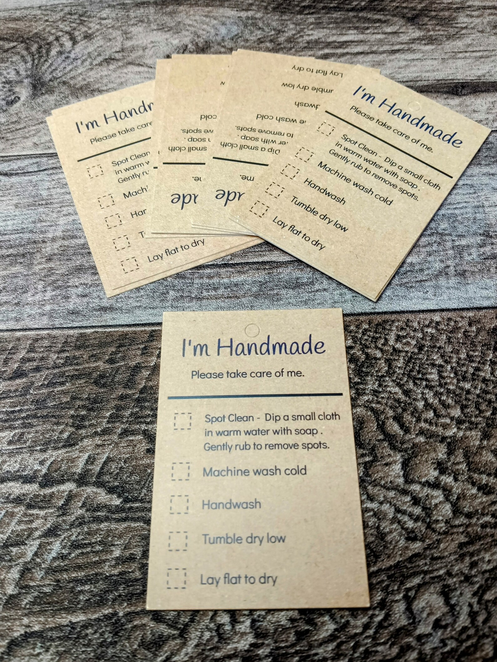 Care Tags, Care Instruction Tags, Care Tags for Hand Knitted Items - Etsy