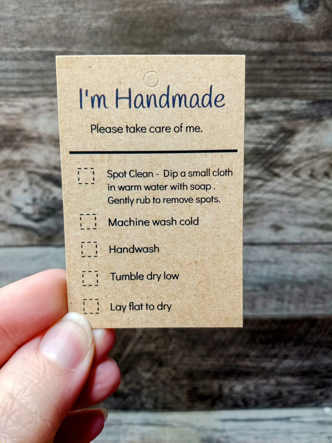 Care Tags, Care Instruction Tags, Care Tags for Hand Knitted Items - Etsy