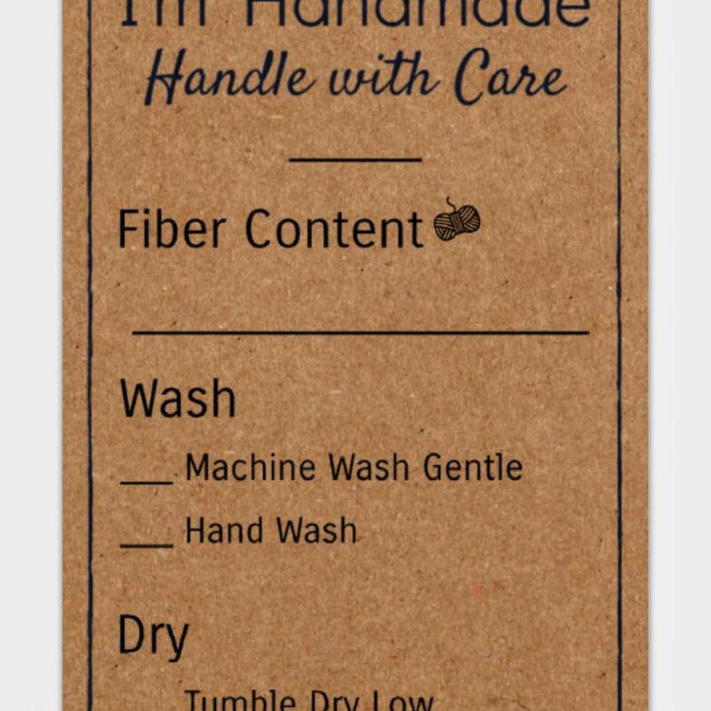 Hand Knit Tags - Etsy