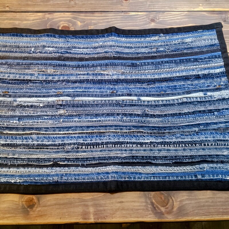 Denim Rug - Etsy