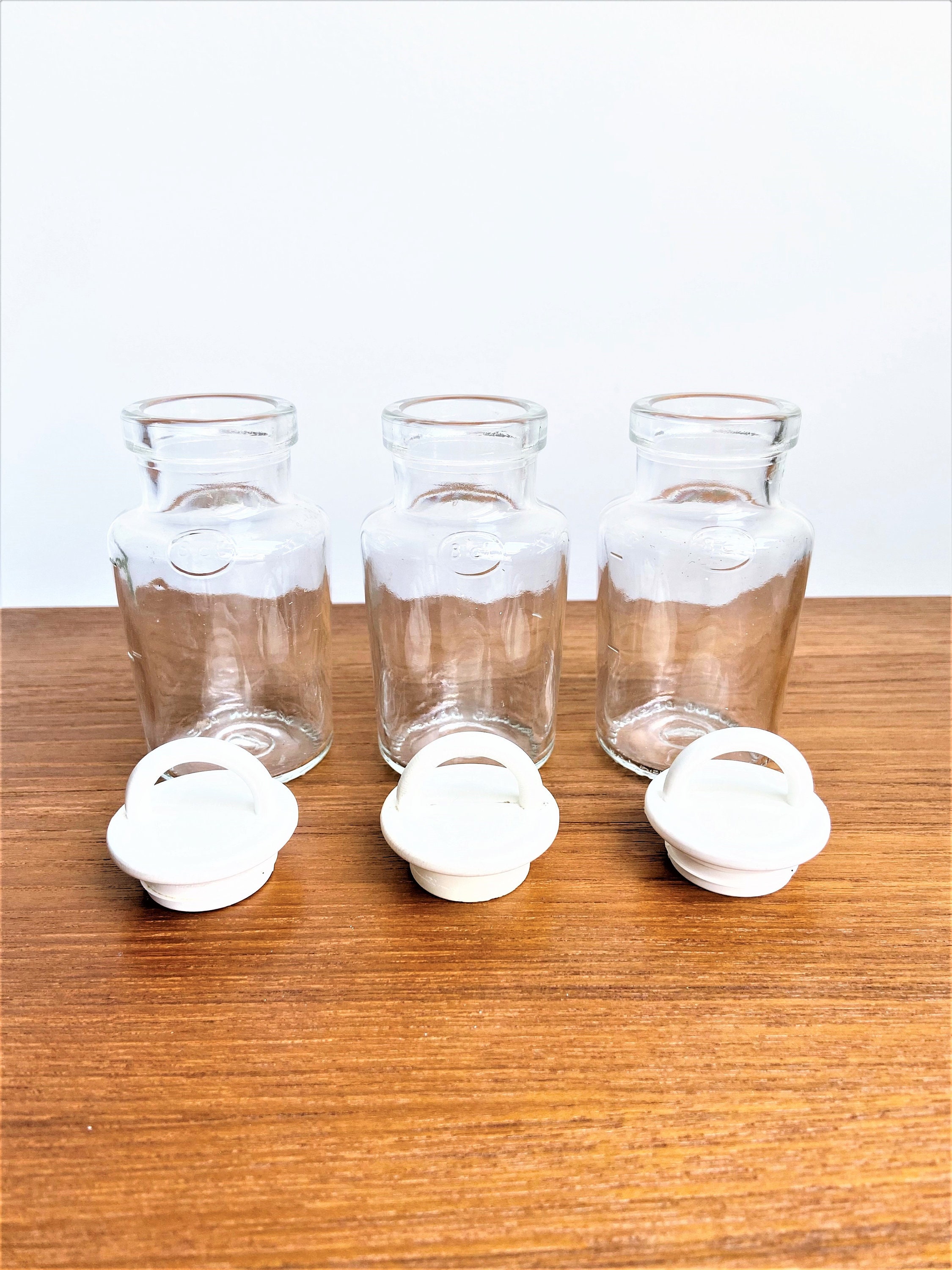 Set of 3 Iittala Scala Vintage Spice Jar Glass Bottle With Lid - Etsy
