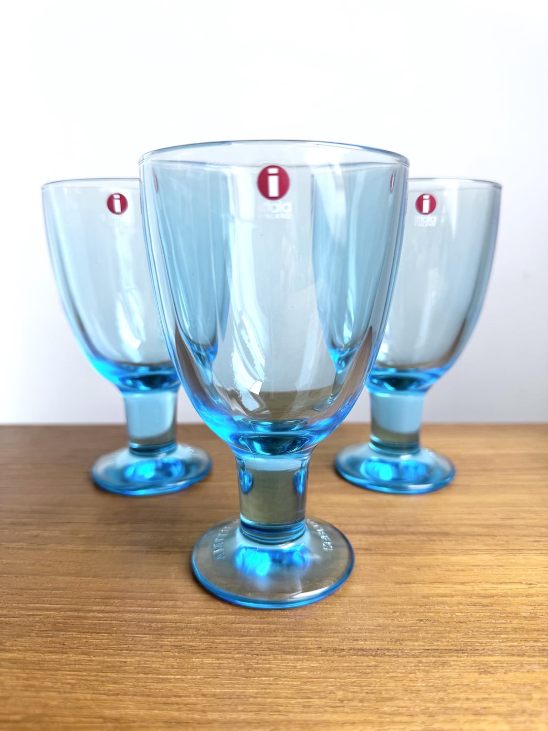 Set of 3 Iittala Verna Wine Glass Drinking Glasses // Kerttu Nurminen ...