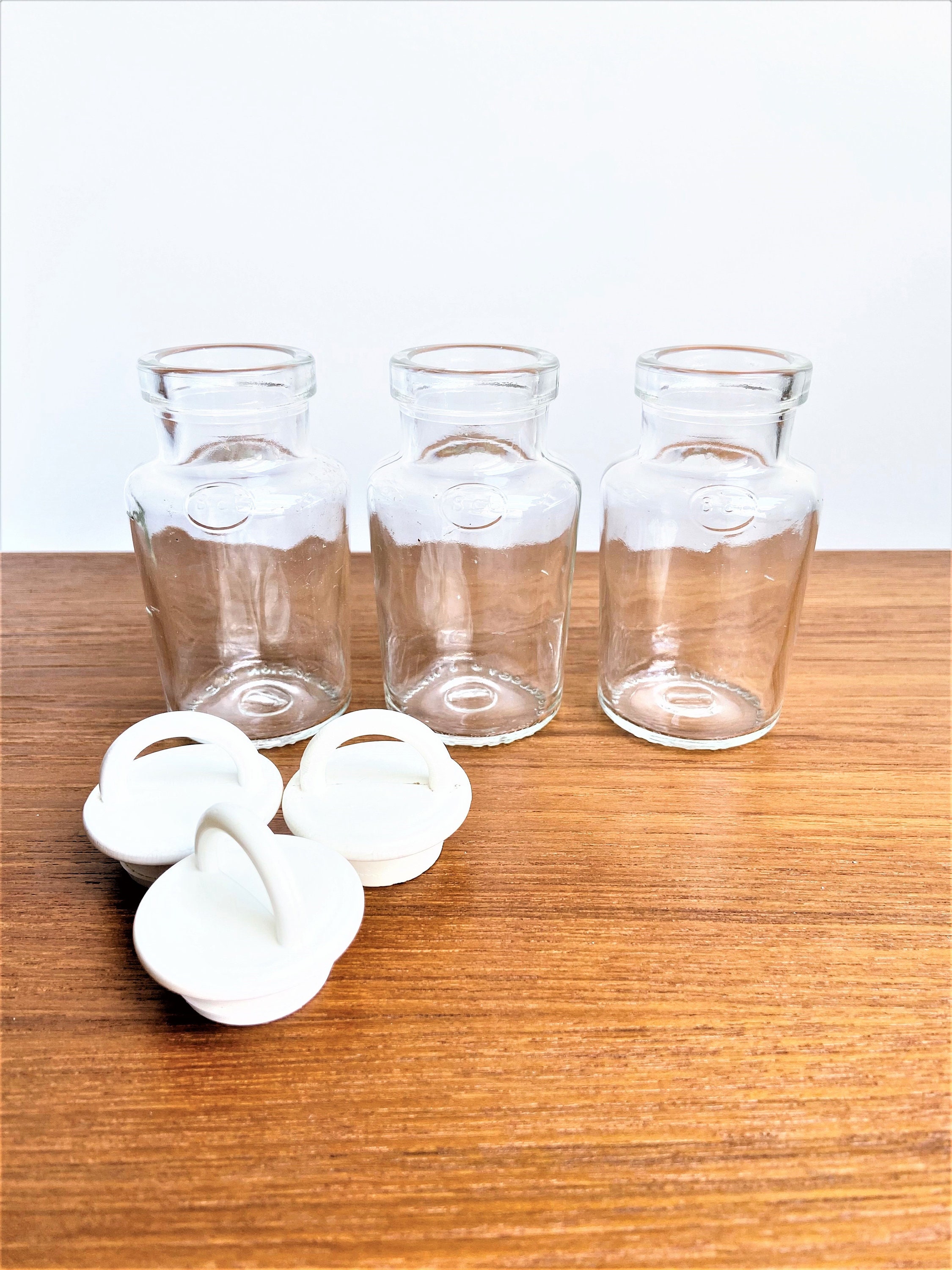 Set of 3 Iittala Scala Vintage Spice Jar Glass Bottle With Lid - Etsy