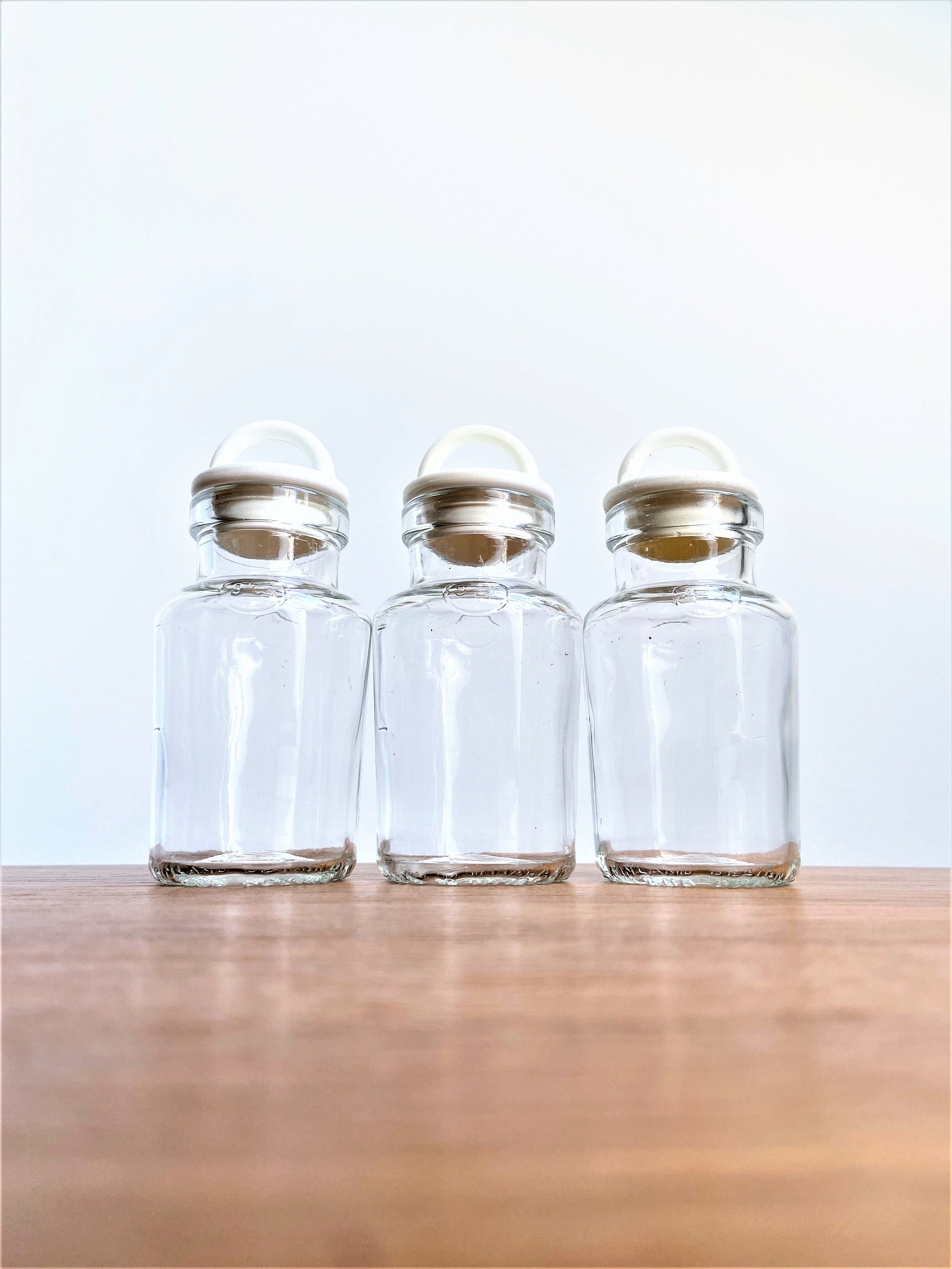 Set of 3 Iittala Scala Vintage Spice Jar Glass Bottle With Lid | Etsy