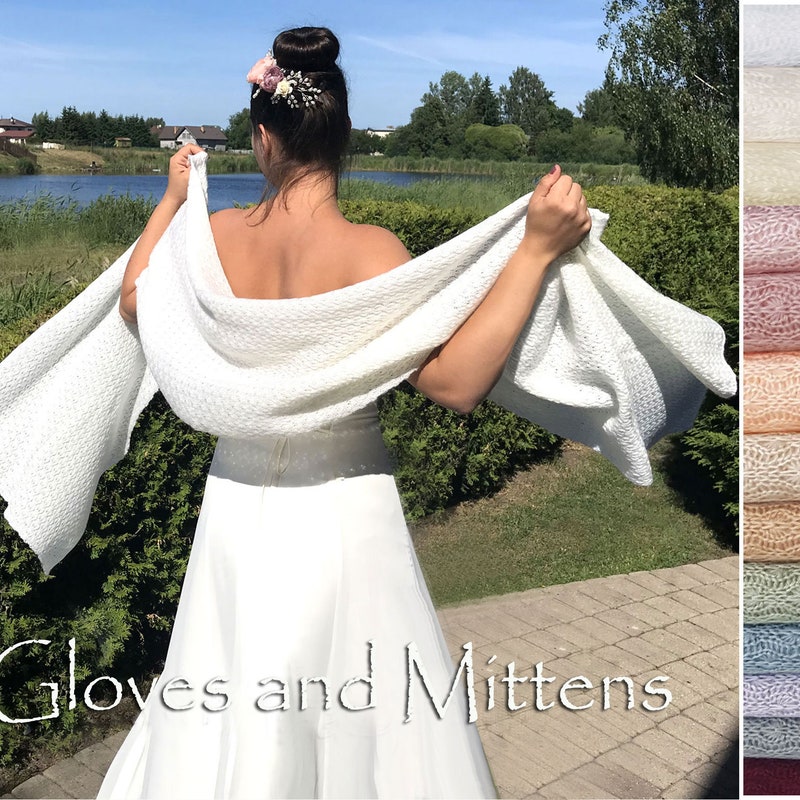 Ivory Wedding Shawl - Etsy