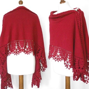 Red Bridal Shawl Bridal Cover up Wedding Bolero Scarlett Red Shrug ...