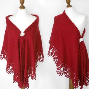 Red Bridal Shawl Bridal Cover up Wedding Bolero Scarlett Red Shrug ...